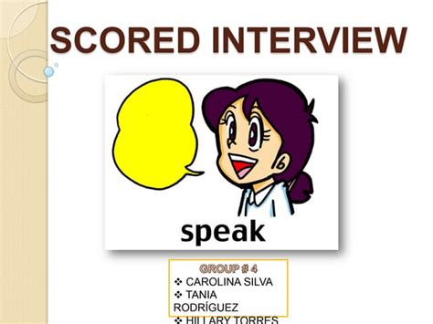 Scored Interview Presentation Ppt