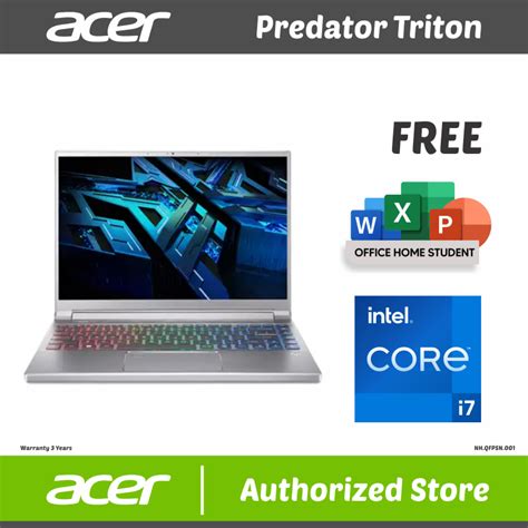 Jual ACER PREDATOR TRITON 300SE PT314 52s I7 12700H 16GB 1TB RTX3060 W11 Shopee Indonesia