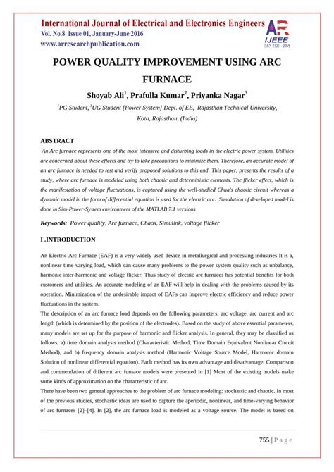 Pdf Power Quality Improvement Using Arc