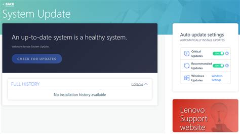 Can T Use Lenovo Vantage S System Update Feature English Community