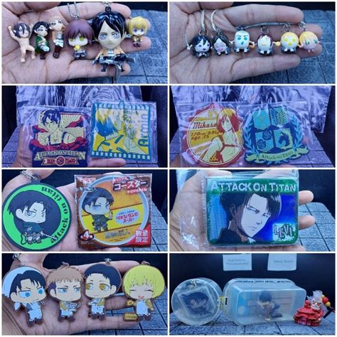 Attack On Titan Figure Model Gachapon Gashapon Keychain Shopee Singapore