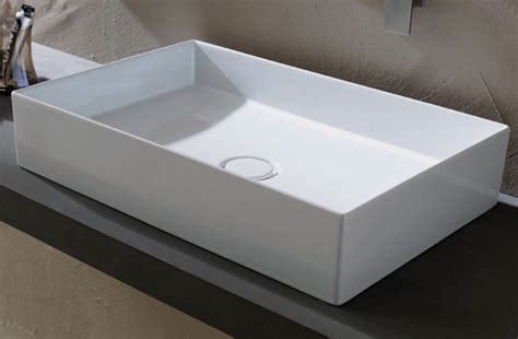 Vasque à poser SHAPE Fit Interiors en céramique rectangulaire