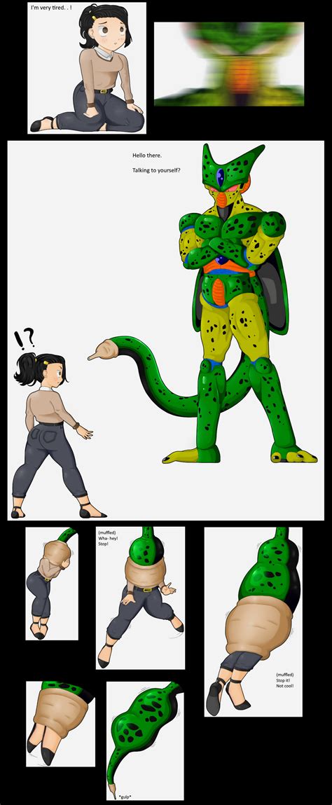 Cell Absorbs Girl 3 By Vorelait On Deviantart