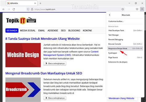 Menggunakan Emulator Browser Seluler Di Chrome Firefox Dan Edge