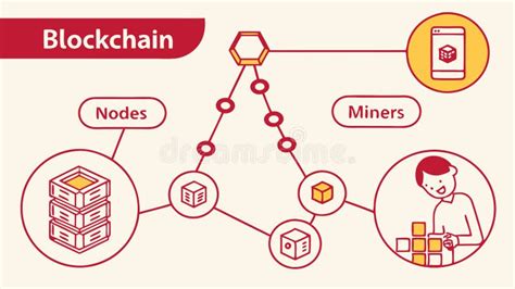 Blockchain Technology Digital Currency And Decentralized Systems Generative Ai Stock Vector