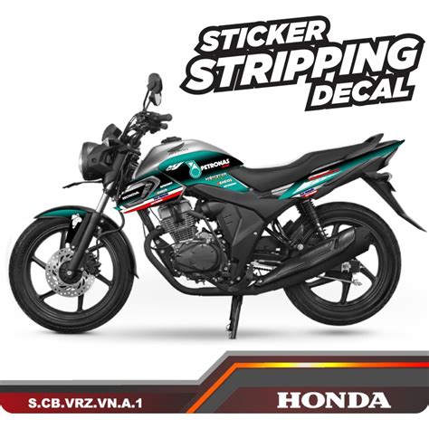 Jual Sticker Striping Decal Honda Verza New Cb Variasi Petronas Packing Aman Shopee Indonesia
