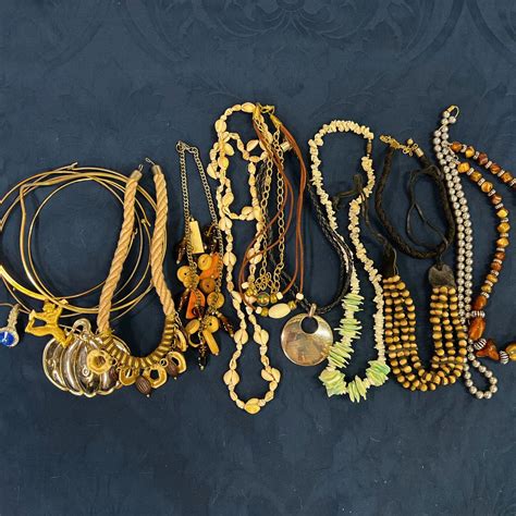 Vintage Jewelry Necklaces Lot Costume Jewelry Lot Retro Jewelry 60s