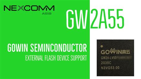 Gowin Arora Fpga Supported External Flash Parts Youtube