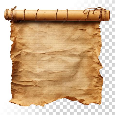 Premium Psd Empty Old Paper Scroll Ancient Papyrus Psd Isolated