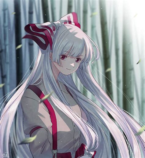 竹林の案内人 插画师もた子的藤原妹红插画图片 Bobopic