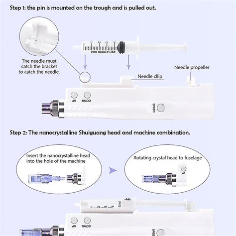 2 In 1 Hydra Injector Derma Pen Nano Mesotherapy Microneedle Dr Pen Mesogun Portable Smart