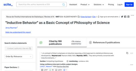 Inductive Behavior As A Basic Concept Of Philosophy Of Science