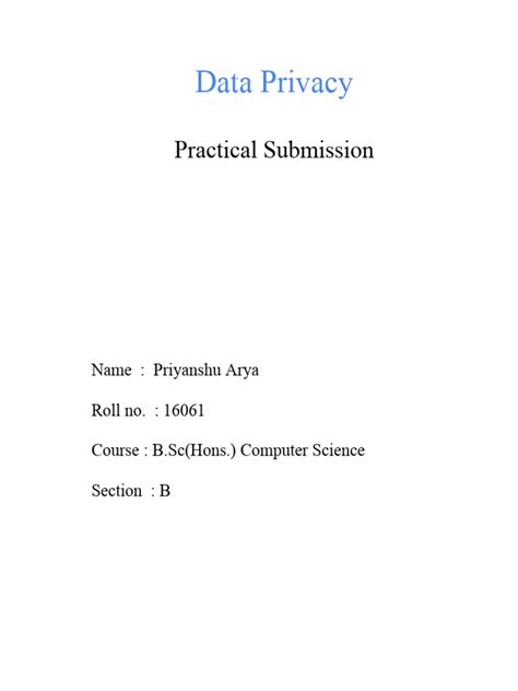priyanshu practical file pdf encryption secure communication