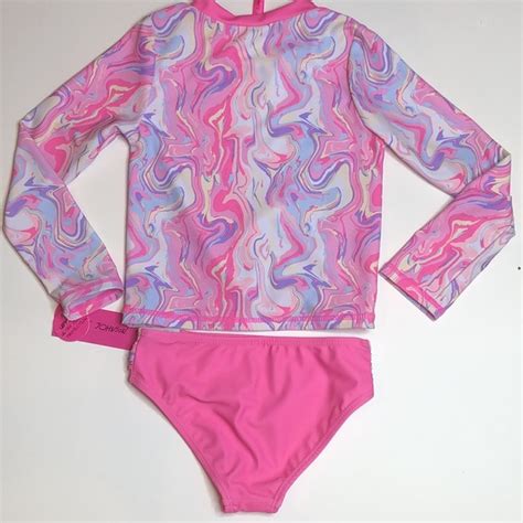 Betsey Johnson Swim Betsey Johnson Vacay All Day 2 Piece Rashguard