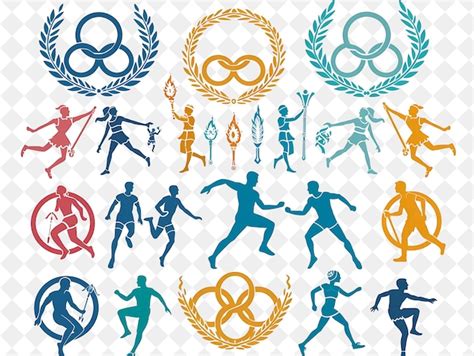Athletes Participating In The Olympic Games Design Is Energe Flat