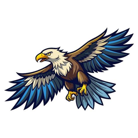 Premium Vector Eagle Hovering Vector