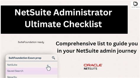 Dataants On Linkedin Ultimate Netsuite Checklist For Administrators