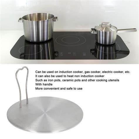 JIM Plaque Diffuseur Chaleur Inox Adaptateur Plaque Induction Mm Pouces