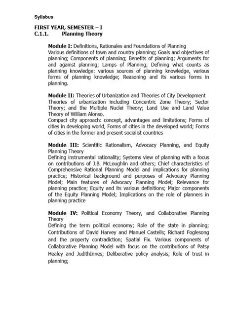 First Semester Syllabus Pdf Ecology Analysis