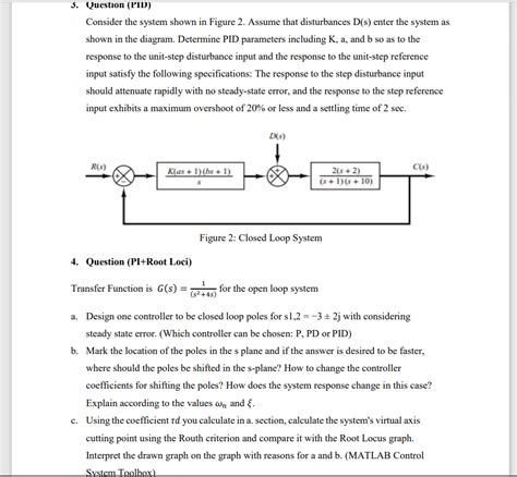 3 question pid consider the system shown in figure