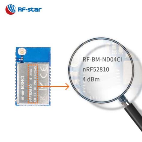 Battery Powered Bluetooth 5 0 Low Energy Module With Nordic SoC NRF52810 RF BM ND04CI RF Star