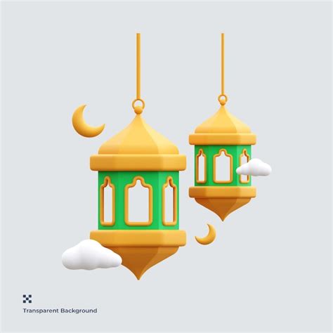 Premium Psd Ramadan Lantern 3d Illustration