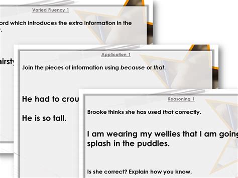 Year 2 Gps Using Because And That Lesson Autumn Block 4 By Classroom Secrets Teaching