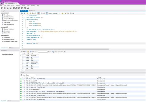 Mysql When Select Data That I Imported From Csv File It Return Bar