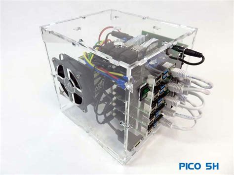Pico 5 Raspberry Pi4 Cluster 8gb Picocluster Desktop Datacenter Picocluster Llc