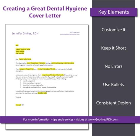 Sample Dental Hygiene Cover Letter