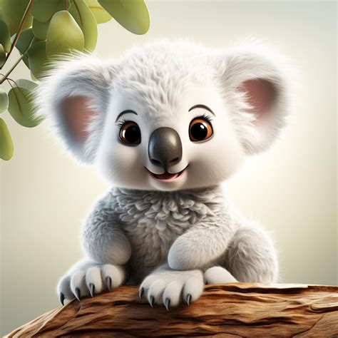 Premium Ai Image 3d Cartoon Cute Koala