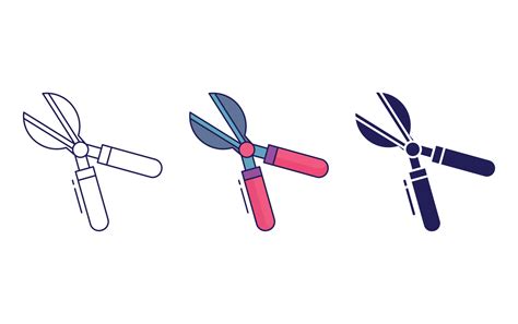 Garden Shear Vector Icon 21479793 Vector Art At Vecteezy