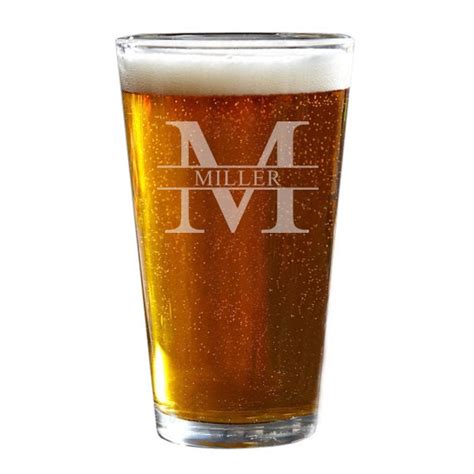 Custom Pint Glass Personalized Beer Glass Groomsmen T