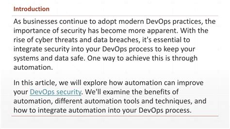Ppt How Automation Can Improve Your Devops Security Powerpoint Presentation Id13442520