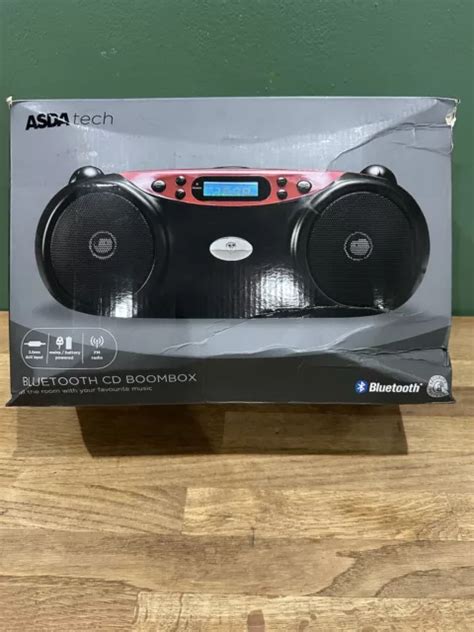 Asda Tech Bluetooth Cd Boombox E Radio Fm Danneggiati Eur 17 42