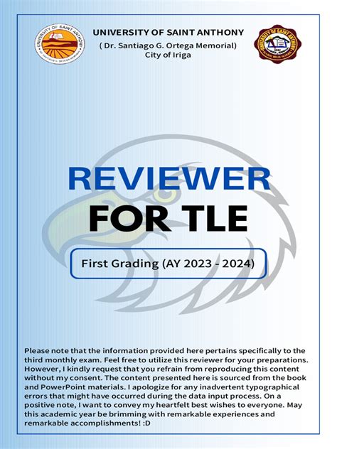 Reviewer For Tle 3rd Pdf Baking Hazards