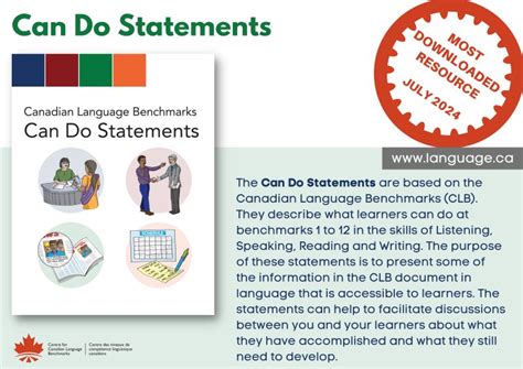 Centre For Canadian Language Benchmarks Centre Des Niveaux De