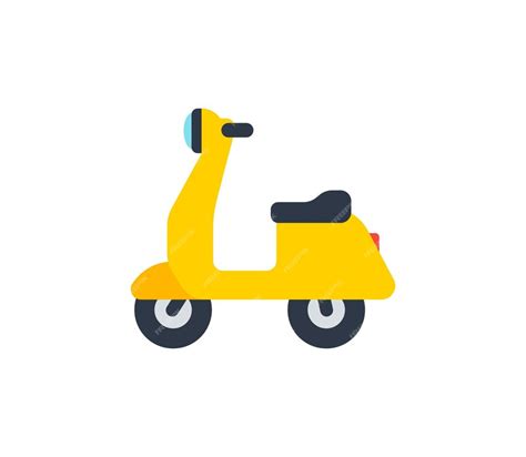 Premium Vector Motor Scooter Vector Isolated Icon Motor Scooter Emoji