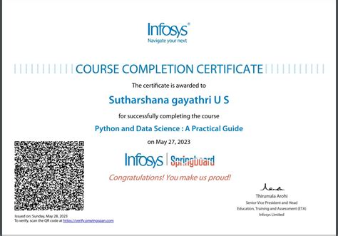 Sutharshana Gayathri Us On Linkedin Python Infosysspringboard