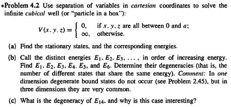 particle in a box in cartesian coordinates