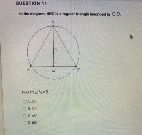 Solved QUESTION In The Diagram ABC Is A Regular Triangle Chegg