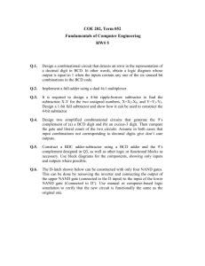 State Reduction Assignment Sequential Logic Design