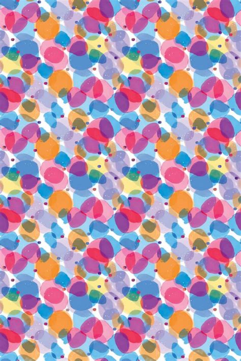 Colorful Dot Array Peel And Stick Wallpaper Or Non Pasted