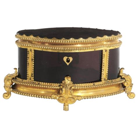 French Ormolu Mounted Ruby Glass Box 19th Century At 1stdibs
