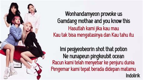 Blackpink Pink Venom Lirik Lagu Terjemahan Youtube