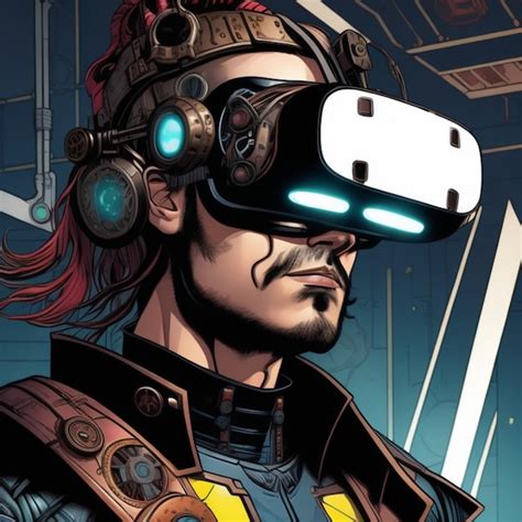 Premium Ai Image Cyberpunk Futuristic Metaverse Experiencing Virtual