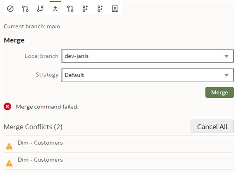 oac semantic modeler and version control with git