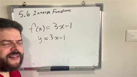 5 6 Inverse Functions Youtube