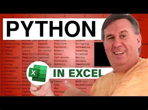 Python In Excel Getting Started 2614 Sample Files MrExcel Publishing