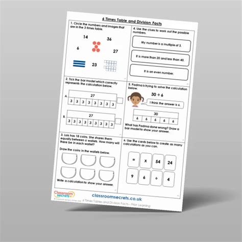 Year 4 7 Times Table And Division Facts Prior Learning Resource Classroom Secrets